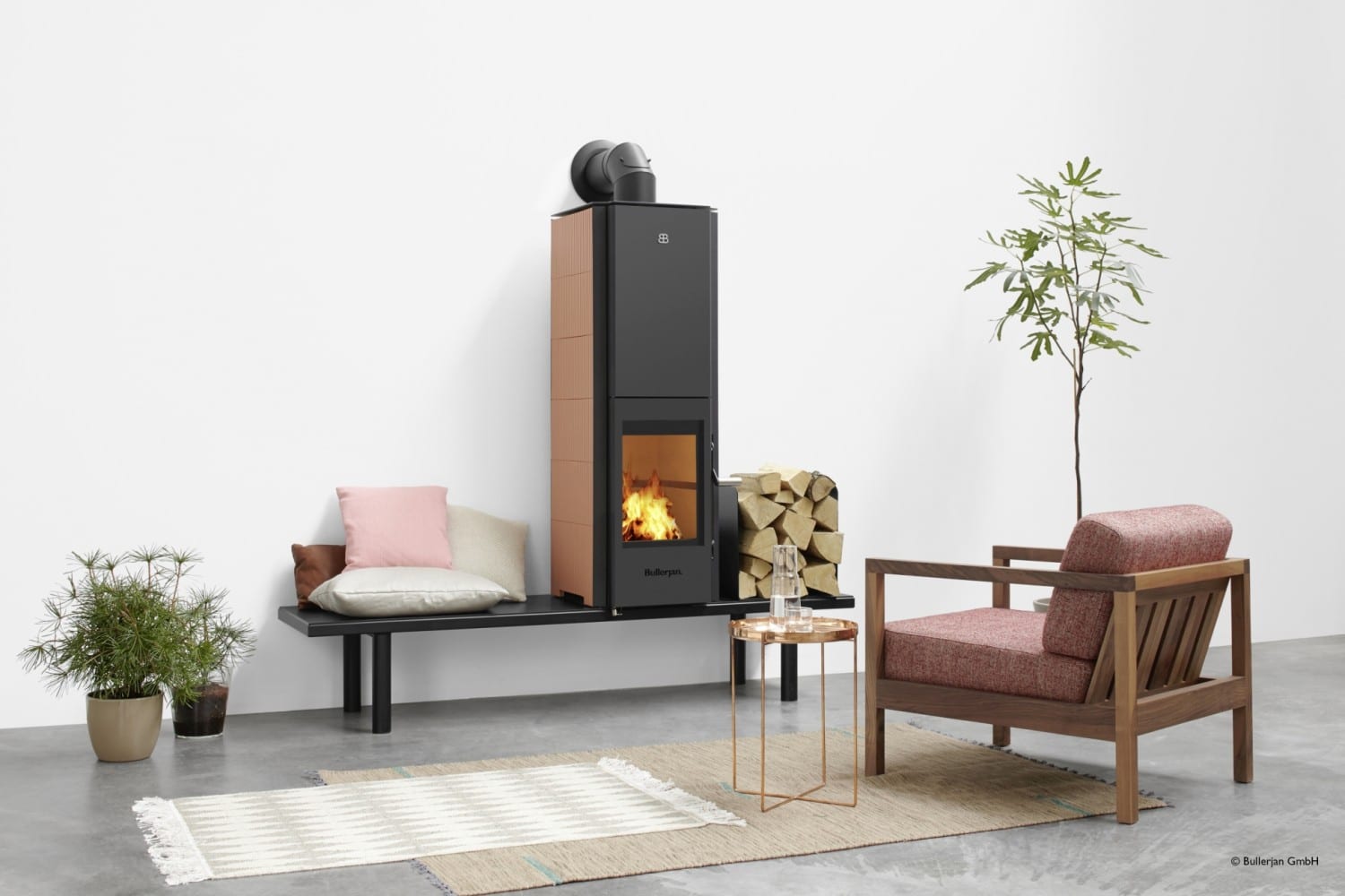 Kaminofen Bullerjan B² Ceramic Pfirsich matt von Bullerjan - fine art ...